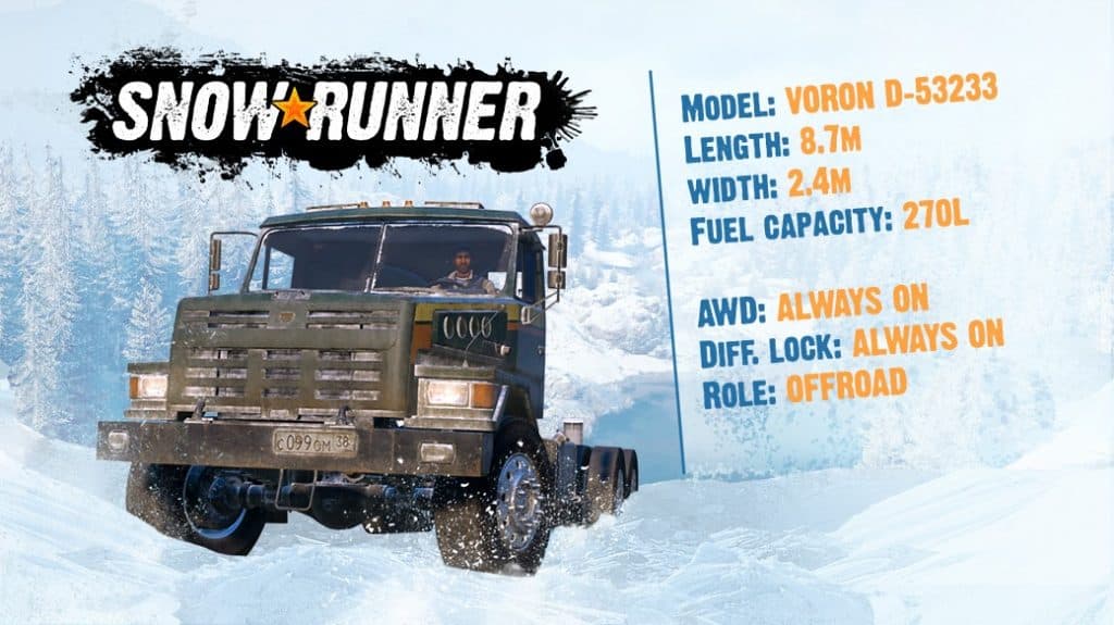 VORON D-53233 Truck - SnowRunner - MudRunner / SnowRunner / Spintires